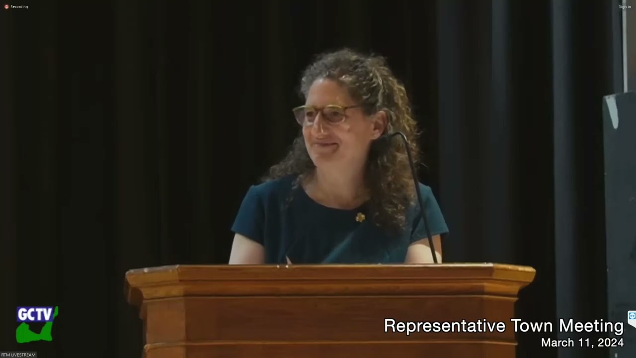 Representative Town Meeting, March 11, 2024 - Greenwich Community ...