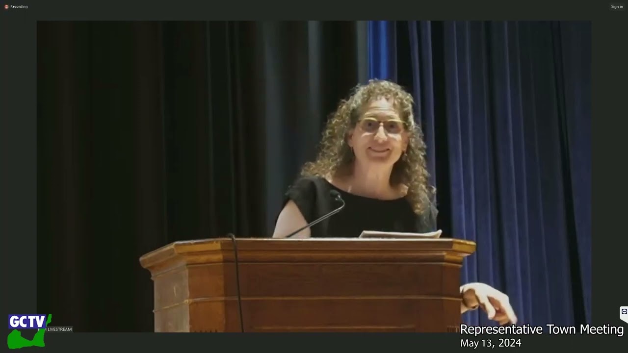 Representative Town Meeting, May 13, 2024 - Greenwich Community Television
